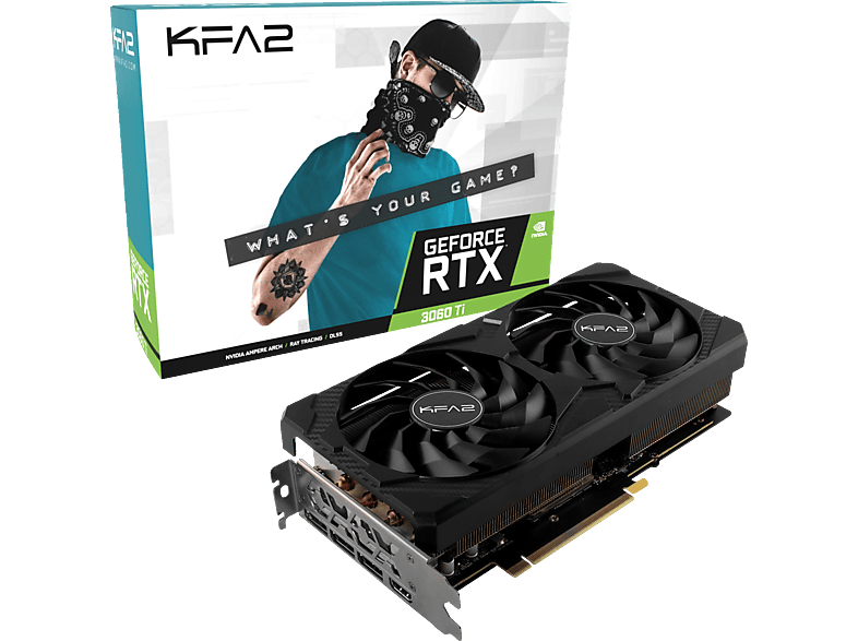 KFA2 GeForce RTX™ 3060 TI PLUS 1-Click OC V2 8GB GDDR6X (36ISM6MD2KCK ...