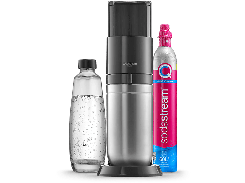 SODASTREAM DUO Start Wassersprudler mit 1 Flasche, CO² Zylinder ...