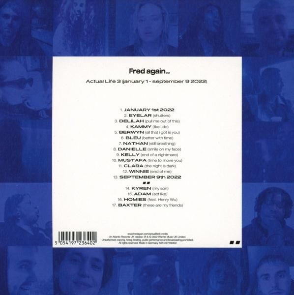 Fred again.. | Fred again.. - ACTUAL LIFE 3 (JANUARY 1 - SEP - (CD ...