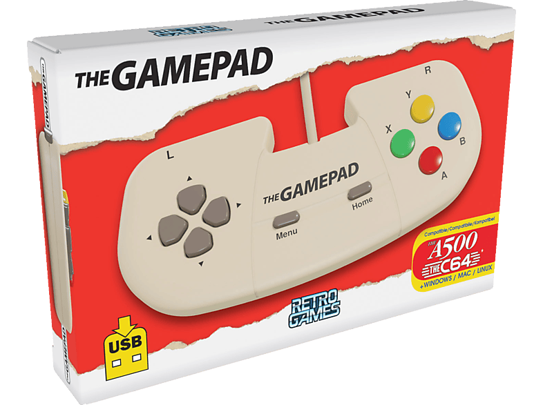 PLAION (UE) The A500 Mini Joypad Controller Cream Colour für MAC, PC ...