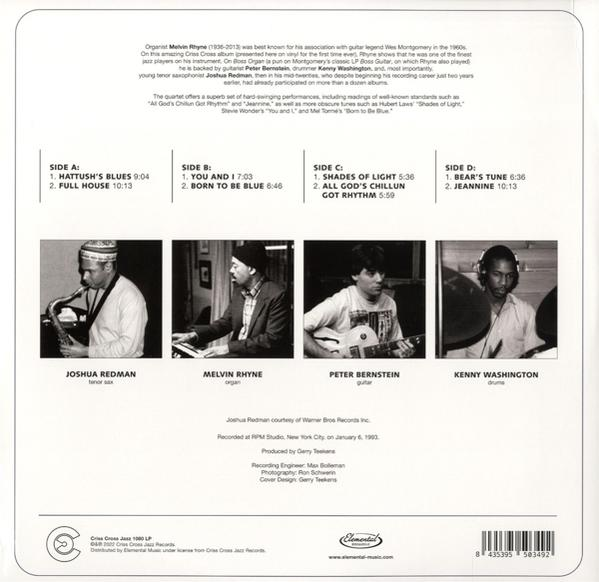 Melvin Rhyne | Boss Organ (Gatefold 180g Black 2LP) - (Vinyl) Melvin ...