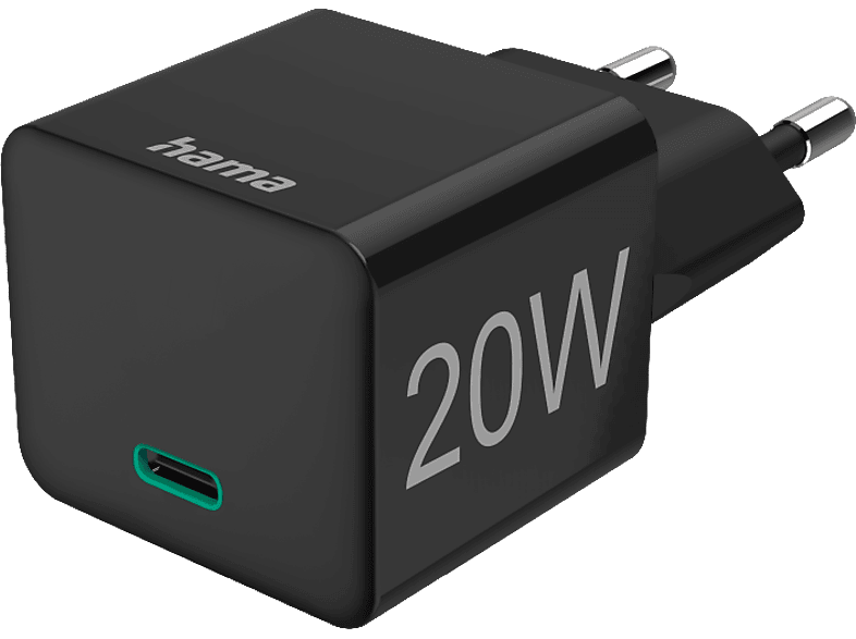 HAMA Chargeur secteur USB-C PD / Qualcomm 20 W Noir (00201649)
