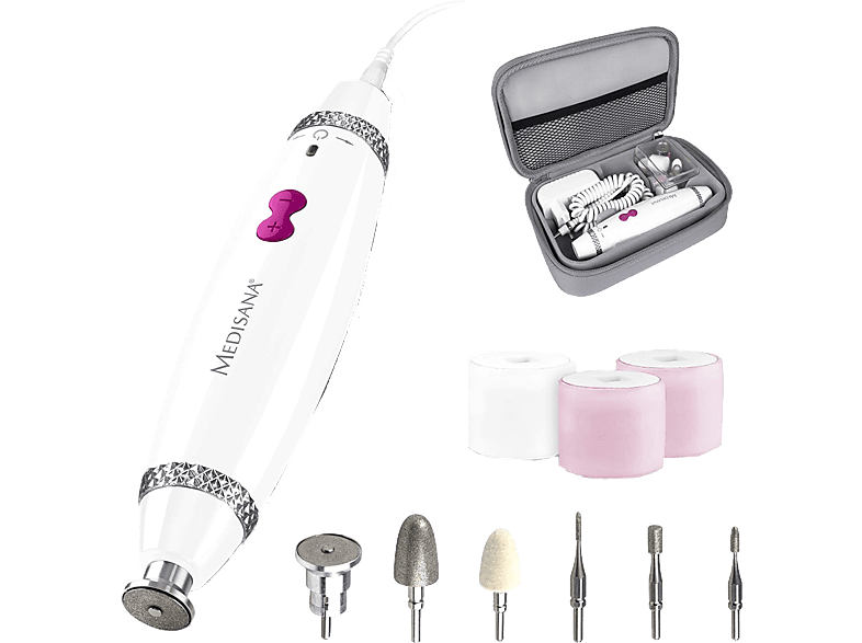 Set de manicura y pedicura | Medisana MP 840, 7 accesorios, 3 Velocidades