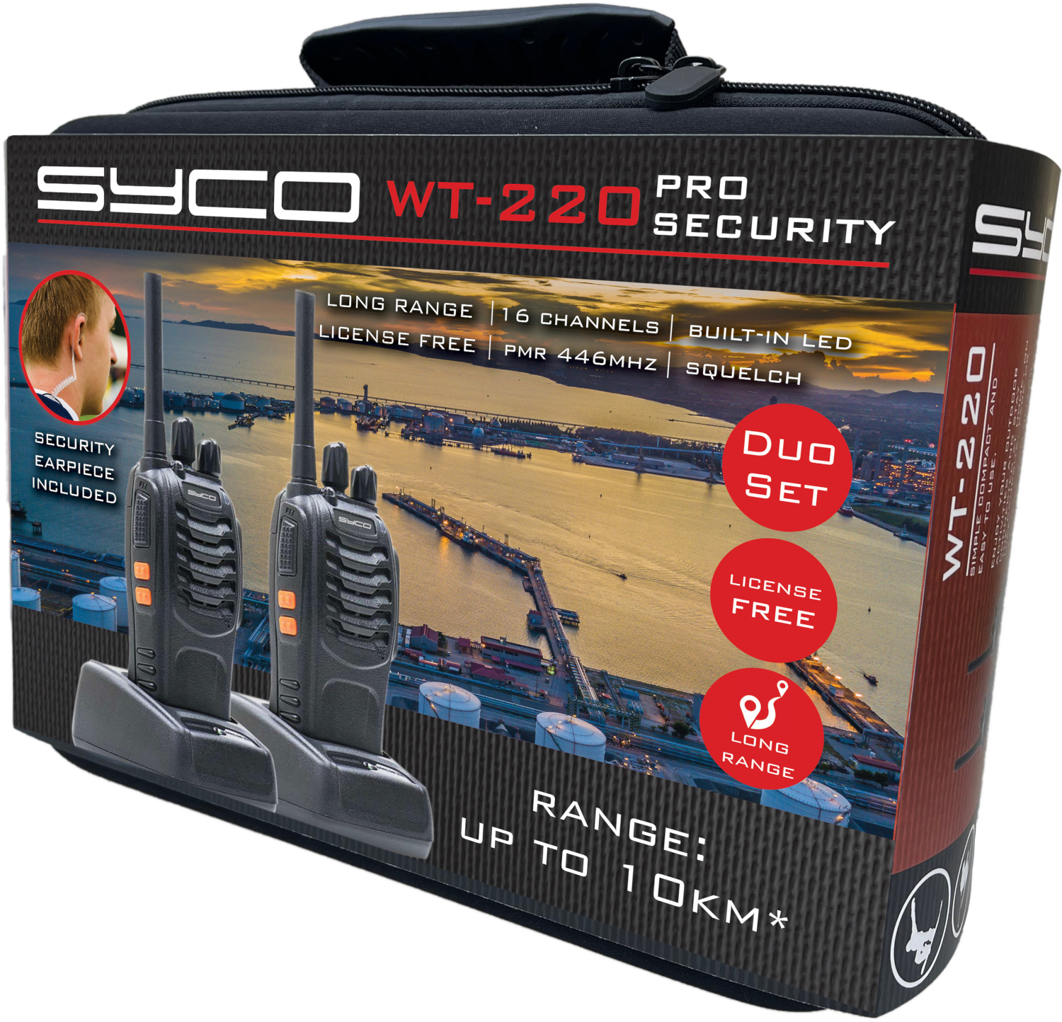 SYCO Walkie Talkie WT-220 Pro Security PMR 446 Radio (WT-220 PRO ...