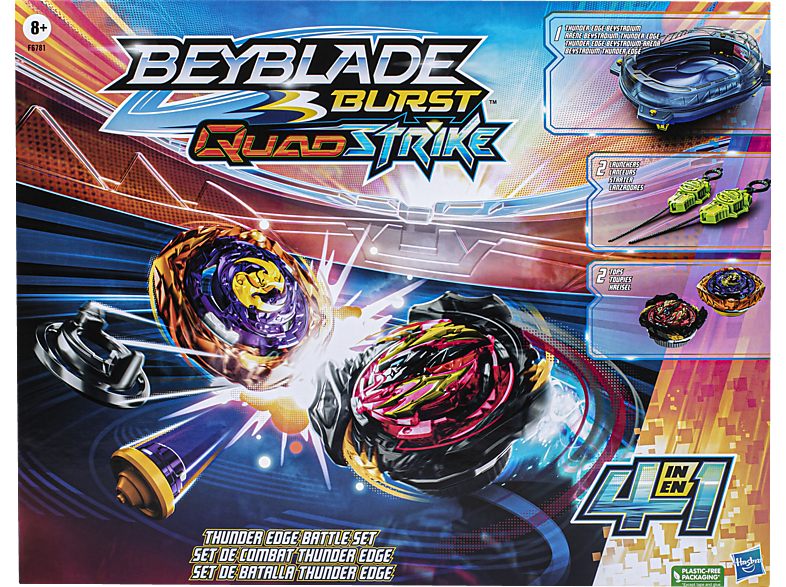 HASBRO GAMING Hasbro F6781EU4 Beyblade QS Thunder Edge Battle Set ...