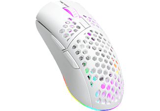 Ratón gaming | ISY IGM 5000-WT Ultralight WL RGB Gam Mouse, Inalámbrico ...
