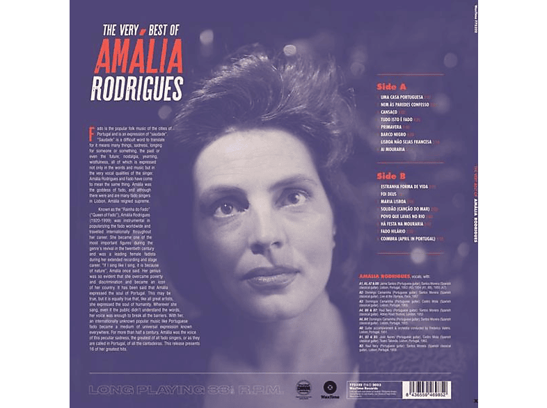 Amália Rodrigues | The Very Best Of Amlia Rodrigues (Limitierte 180g ...