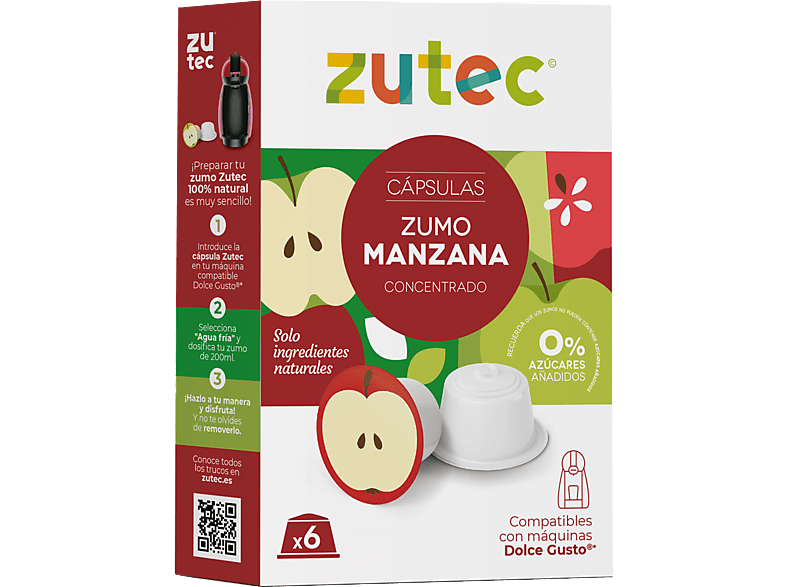 Cápsulas monodosis | Zutec Zumo de manzana, Compatibles con cafeteras ...