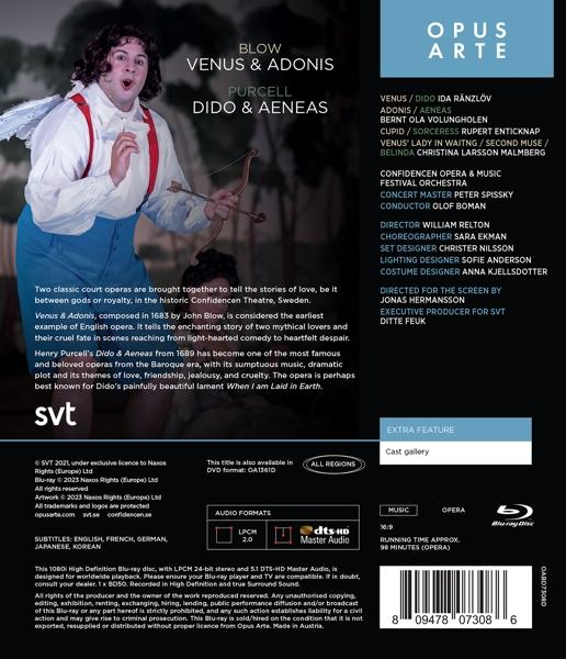 Ränzlöv/Volungholen/Boman/+ | VENUS And ADONIS / DIDO And AENEAS - (Blu-ray) - Musik-DVD & Blu ...