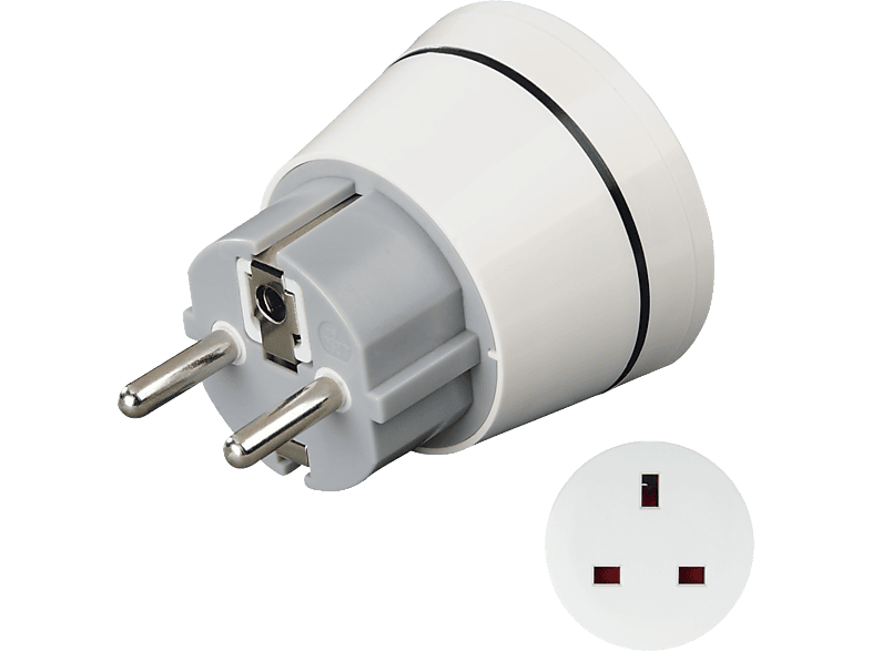 Adaptador enchufe | Hama 00223452, 250 V, 3 clavijas, Blanco