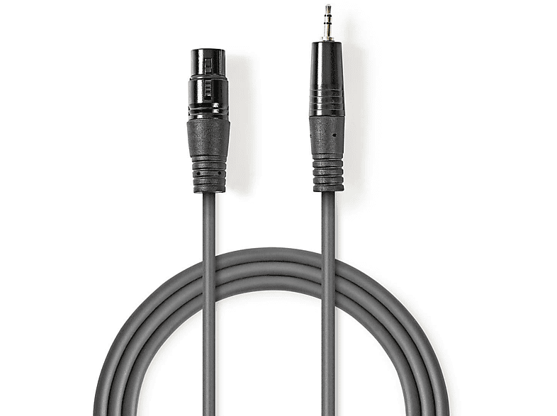 NEDIS Balanced Audio-Kabel XLR 3-Pin Buchse | 3.5 mm Stecker, 1m ...