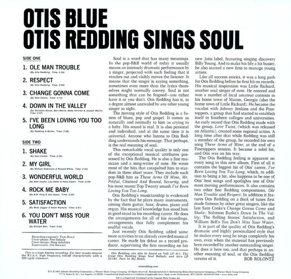 Otis Redding | Otis Redding - Otis Blue:Otis Redding Sings Soul (Clear ...