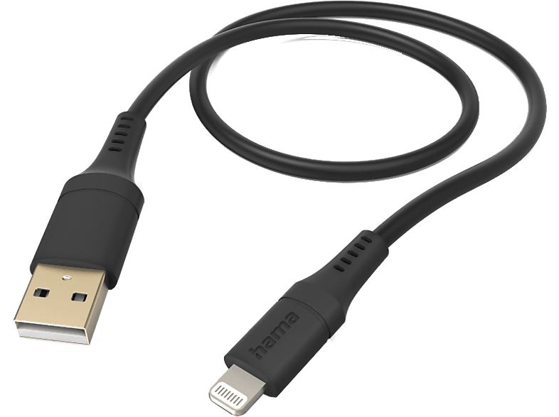 HAMA USB-A | Lightning-kabel Flexible 1.5 m Zwart (201567) Lightning ...