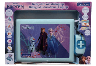 LEXIBOOK Jégvarázs magyar és angol nyelvű oktató laptop gyerekeknek ...
