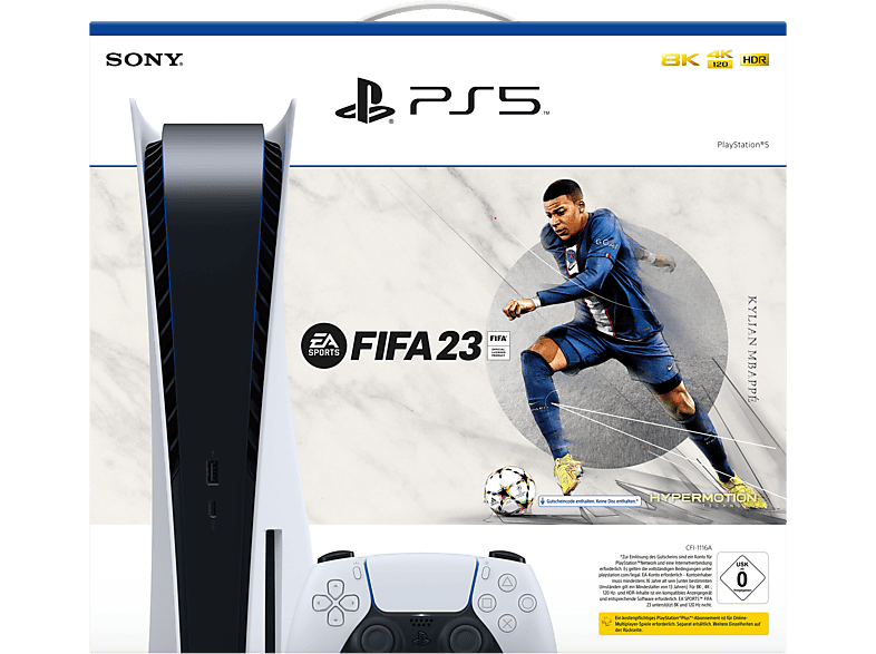 SONY PlayStation 5 Disc Edition FIFA 23 white | MediaMarkt