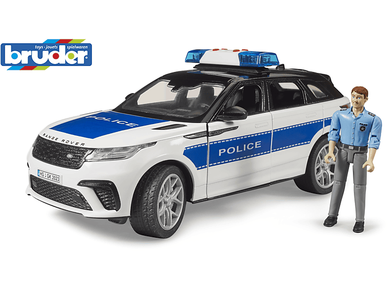BRUDER 02890 Range Rover Velar Polizeifahrzeug mit Polizist ...