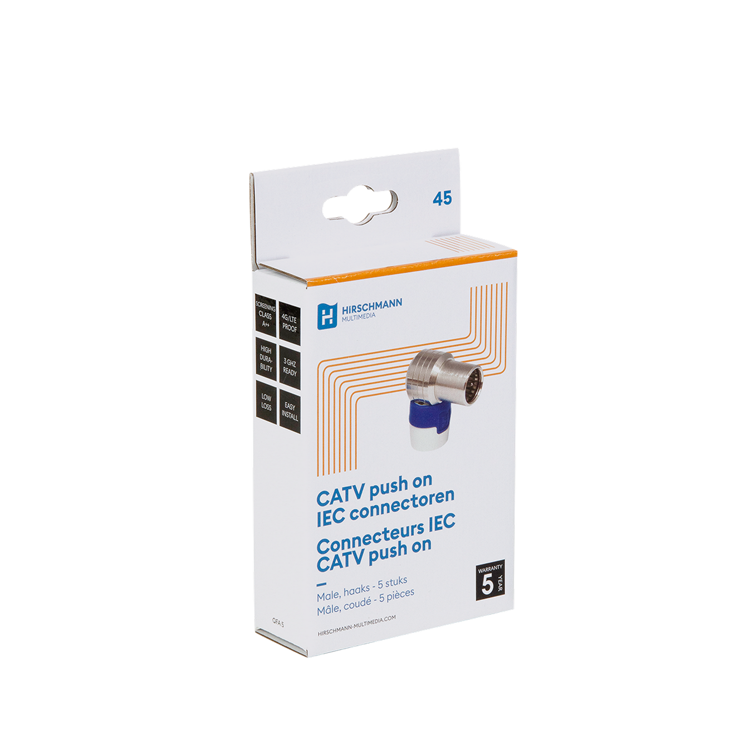 HIRSCHMANN Haakse F connector | MediaMarkt