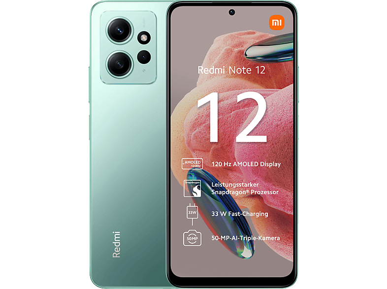 XIAOMI Redmi Note 12 128 GB Mint Green Dual SIM Smartphone 128 Mint