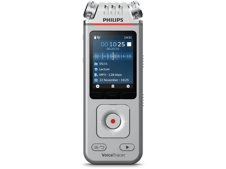 PHILIPS Dictafoon VoiceTracer 8 GB (DVT4110)