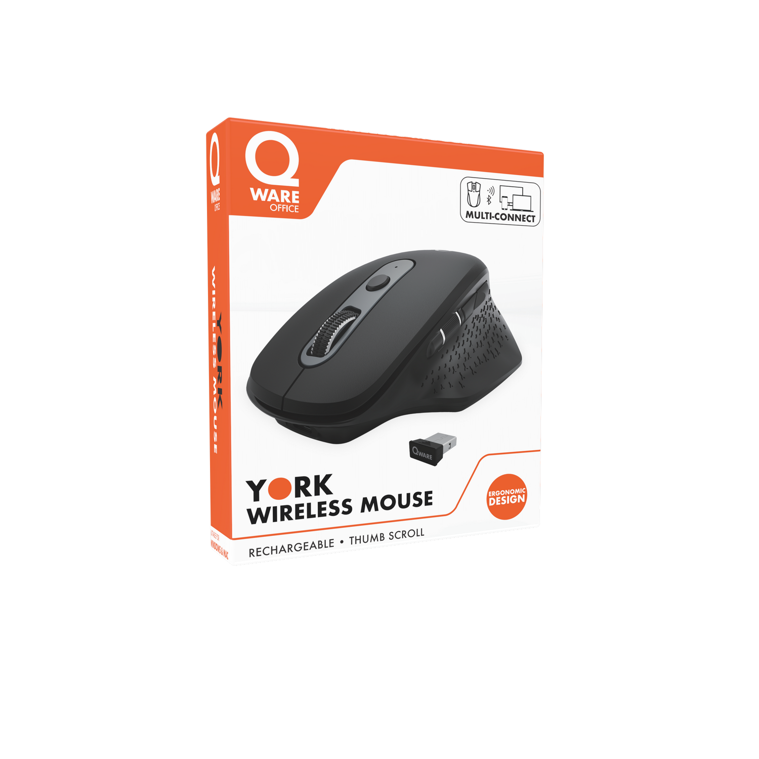 QWARE Wireless mouse York | Black kopen? | MediaMarkt