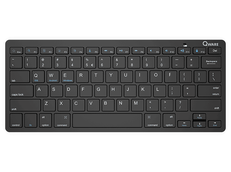QWARE WIRELESS KEYBOARD WOODSTOCK | BLACK kopen? | MediaMarkt