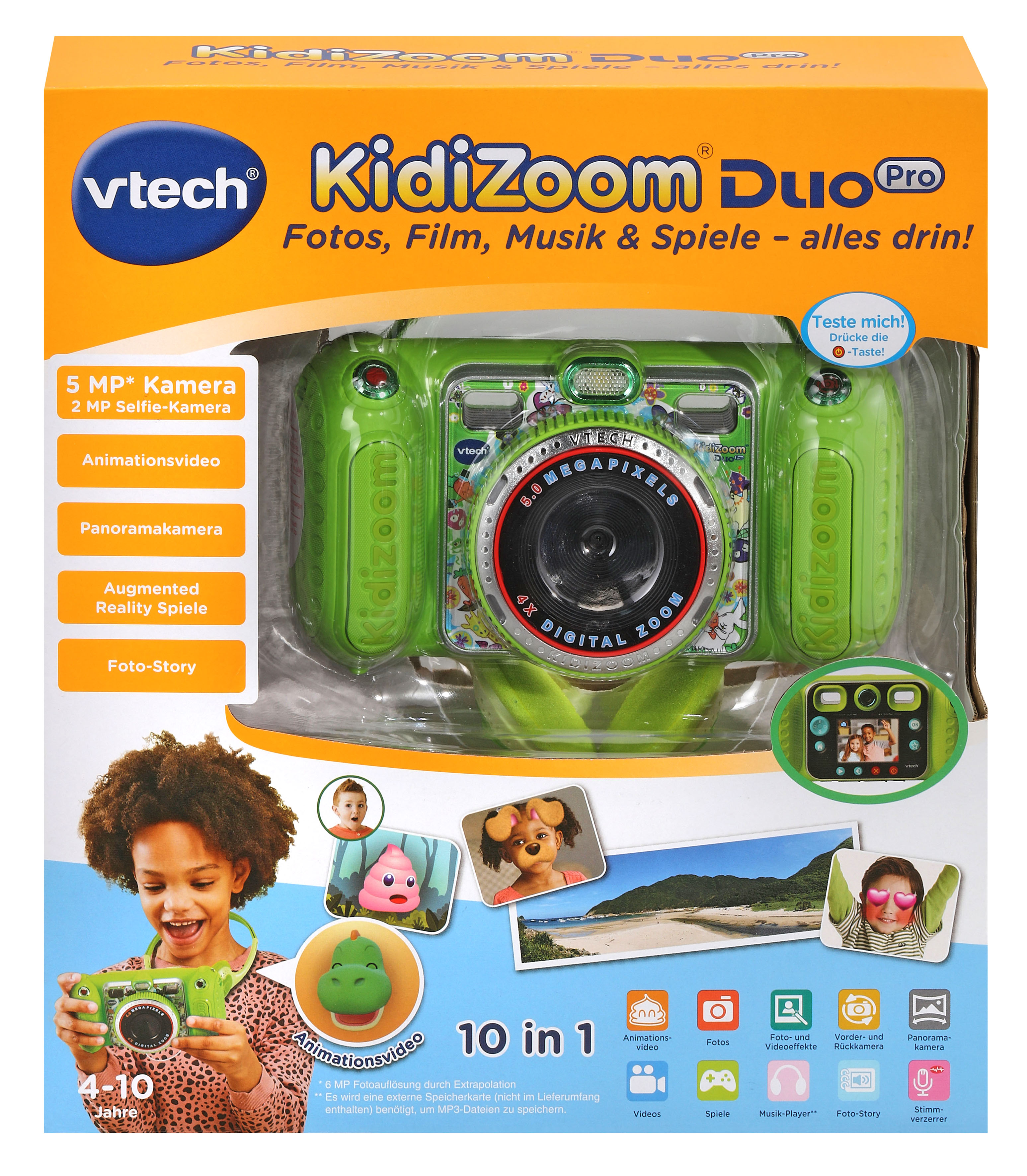VTECH KidiZoom Duo Pro Kinderkamera Grün bei MediaMarkt