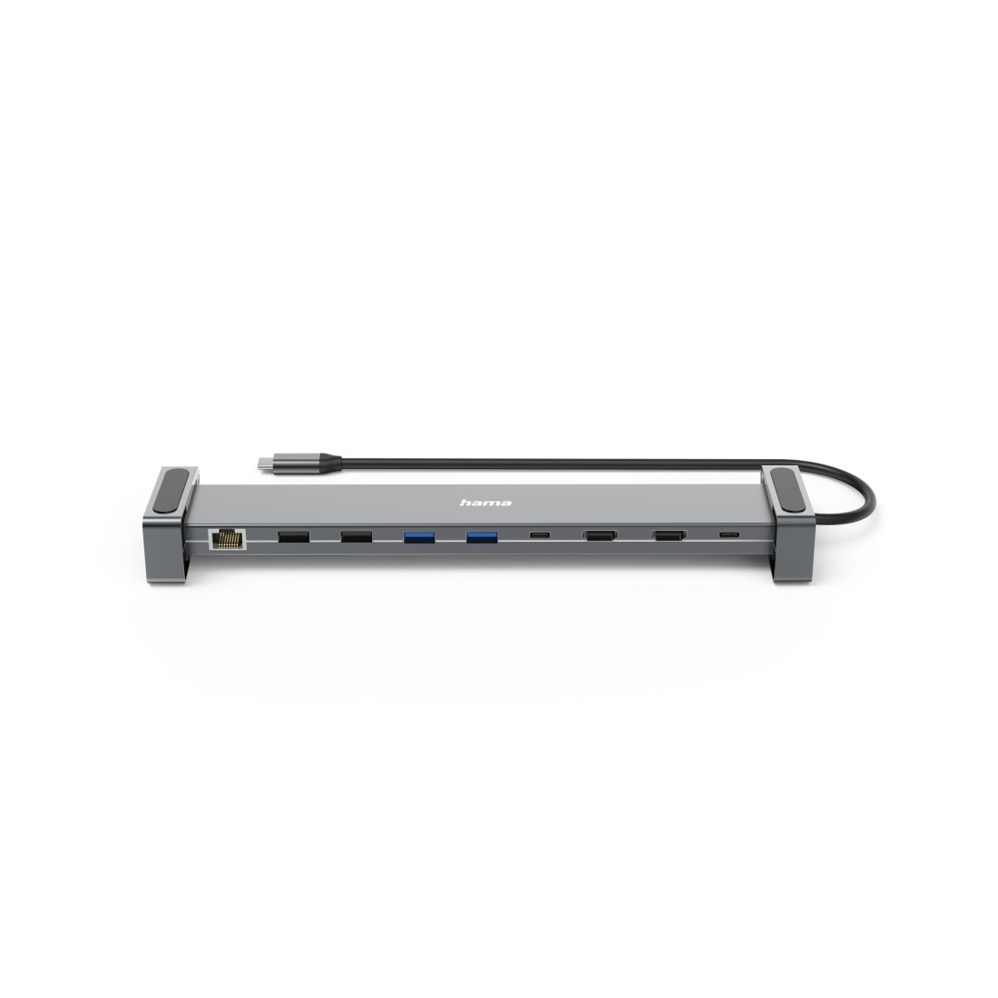 HAMA USB-C-Docking-Station "Connect2Office Basic V2", Standfüße, 9 ...