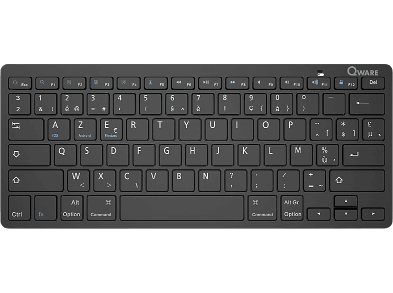 QWARE Draadloos toetsenbord Woodstock AZERTY Zwart (PCK-508BL) | MediaMarkt
