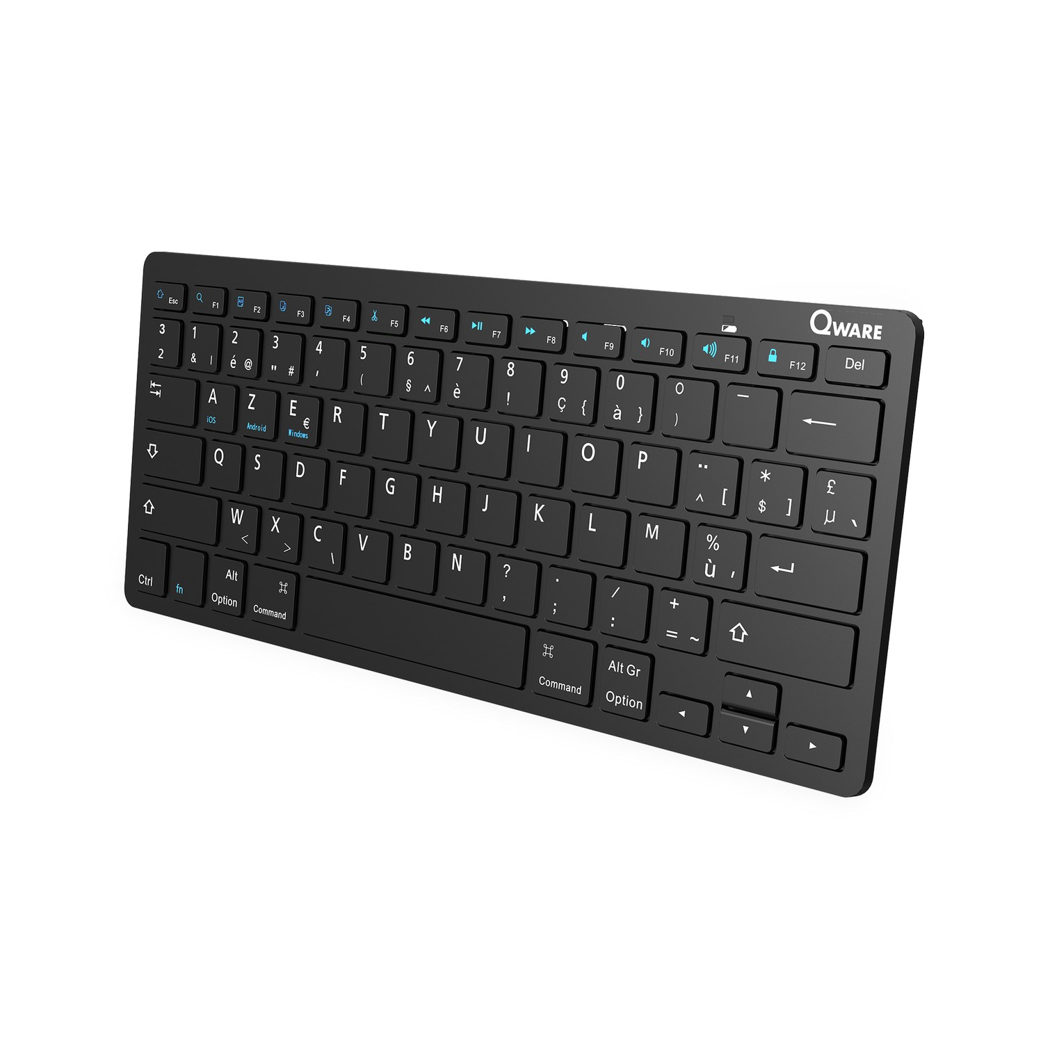 QWARE Draadloos toetsenbord Woodstock AZERTY (PCK-508BL)