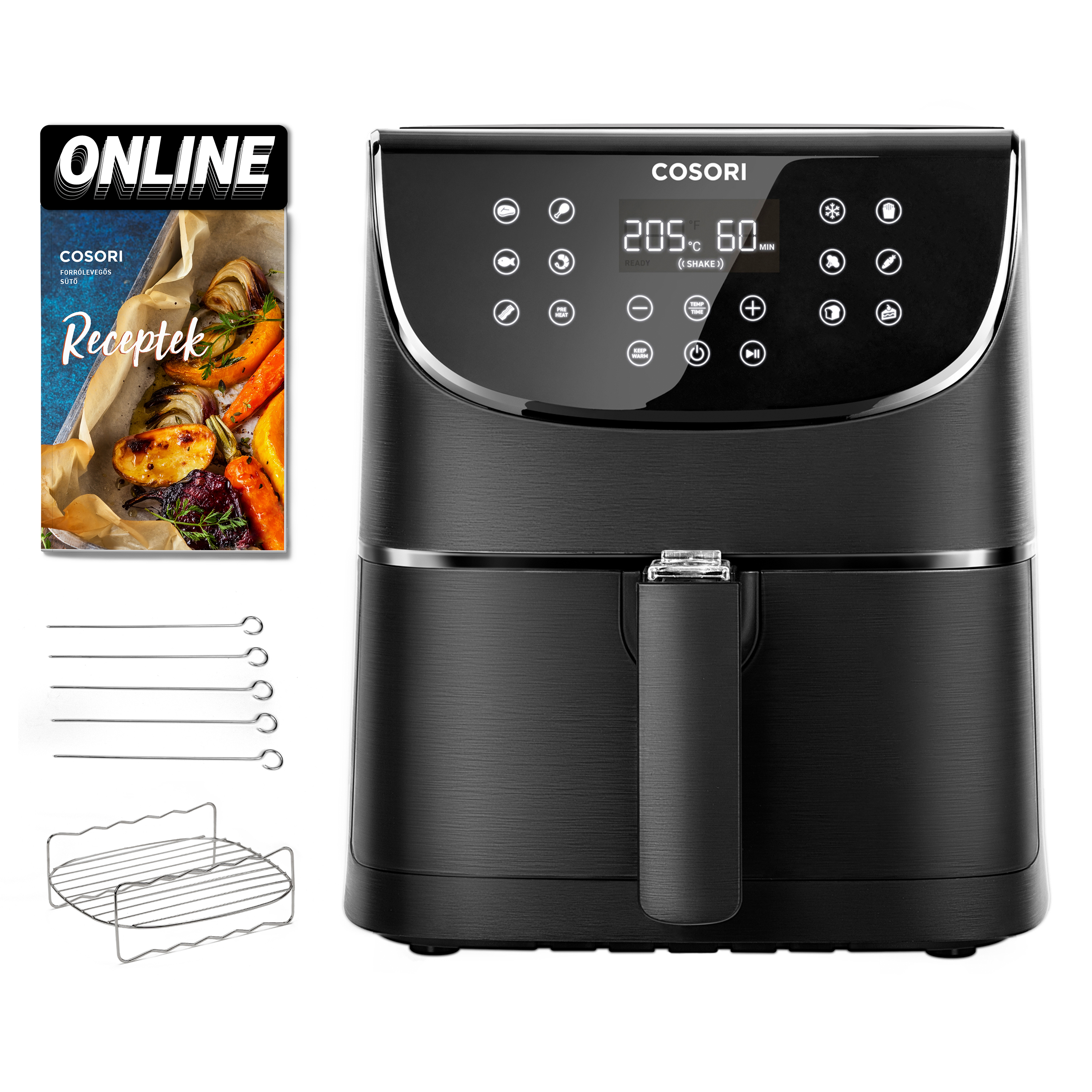 COSORI CP158-AF-RXB Premium Air Fryer, fekete | MediaMarkt