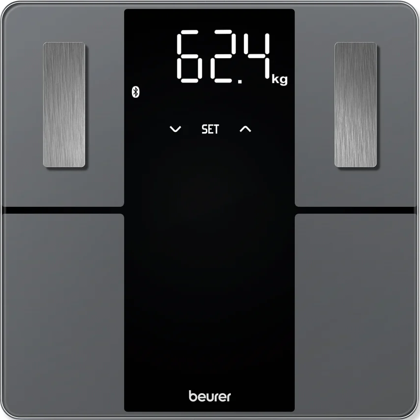 BEURER BF 500 Super Black Edition | Diagnosewaage (Grau/Schwarz ...