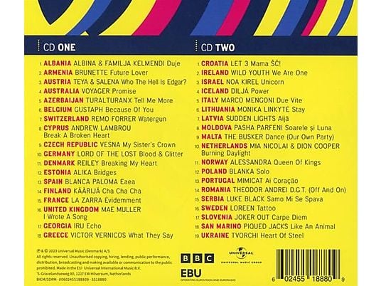VARIOUS | Eurovision Song Contest Liverpool 2023 - (CD) VARIOUS auf CD ... VARIOUS | Eurovision Song Contest Liverpool 2023 - (CD) VARIOUS auf CD ...