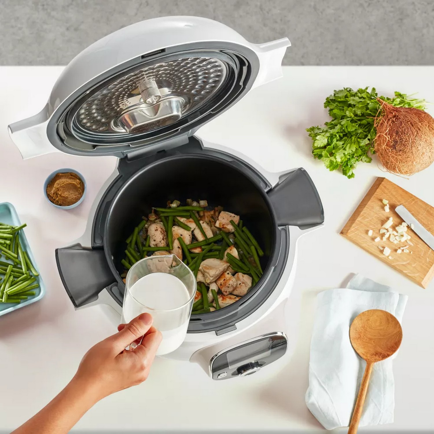 MOULINEX Multicooker Cookeo+ 180 recepten Wit (CE851BA10)