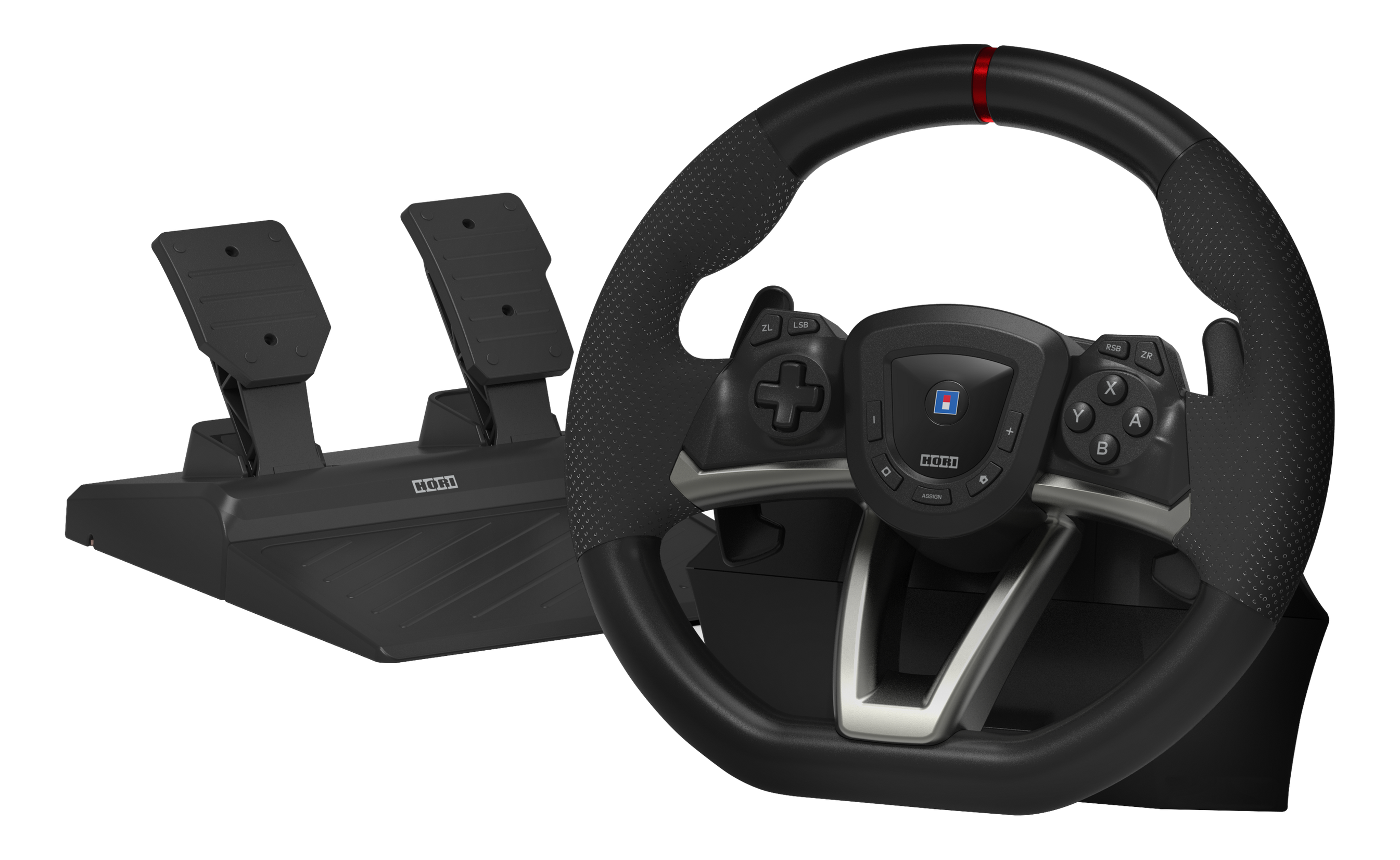 HORI Racing Wheel Pro Deluxe | Volant + pédales (Noir) | MediaMarkt