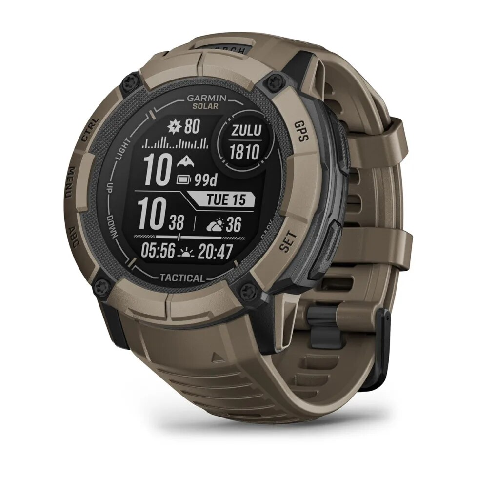 Smartwatch GPS GARMIN Instinct 2X Solar Tactical Edition Jasnobrązowy ...