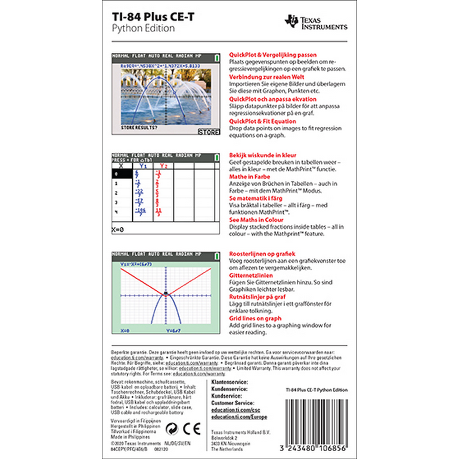 TEXAS INSTRUMENTS TI-84 Plus CE-T Python Edition Zwart kopen? | MediaMarkt
