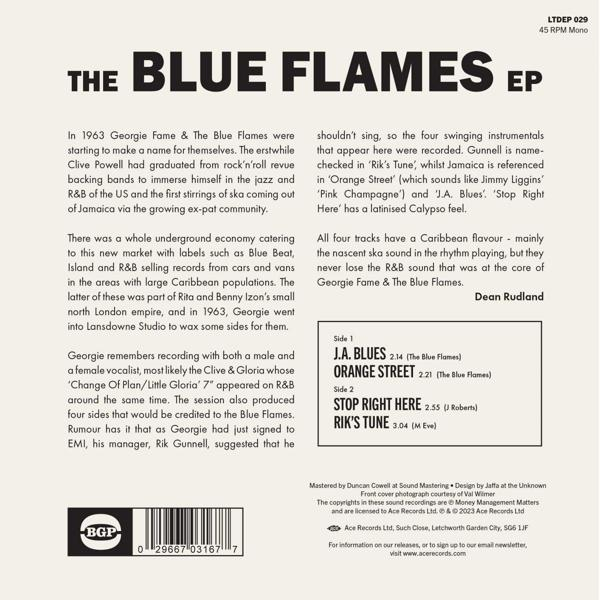 Blue Flames | Blue Flames - The Blue Flames EP (7inch Single) - (Vinyl ...