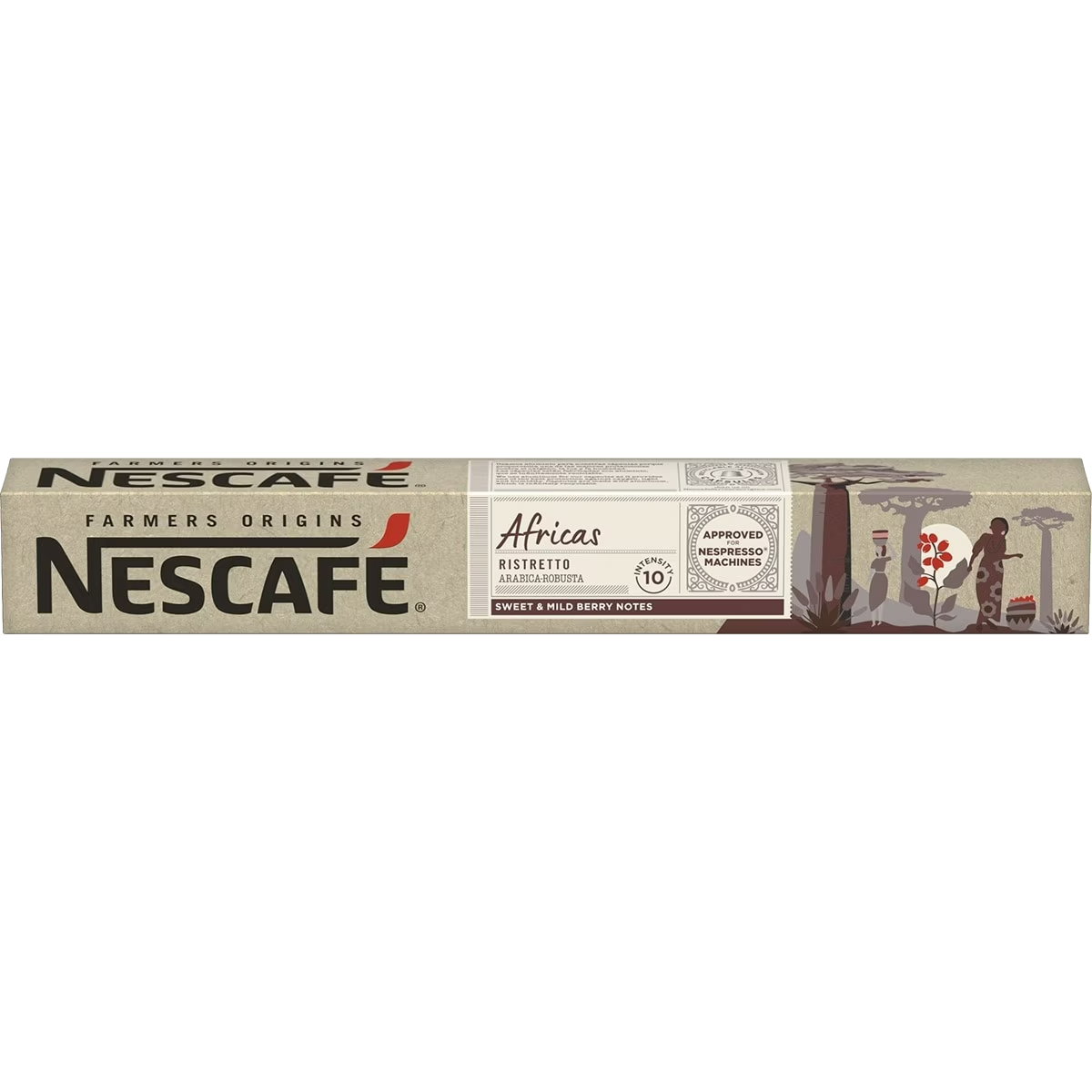 Cápsulas monodosis | Nescafé Africas Ristretto, Arábica , Notas dulces ...