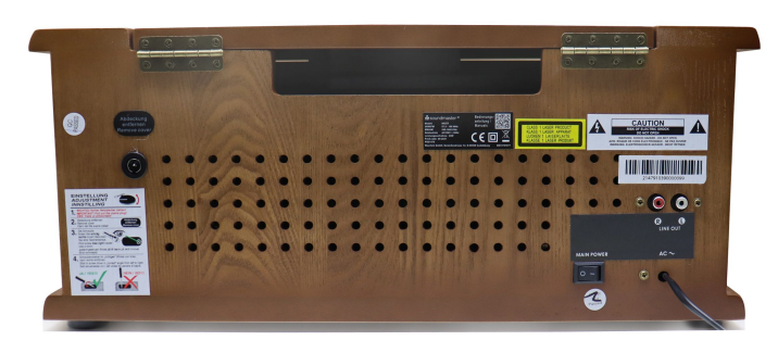 SOUNDMASTER NR560 Nostalgie Stereoanlage mit UKW Radio, Plattenspieler ...