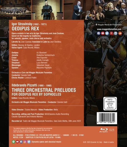 AJ Glueckert/Semenchuck/Esposito/Gatti/+ | Oedipus Rex - (Blu-ray ...