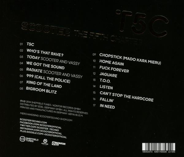 Scooter | Scooter - The Fifth Chapter - (CD) Dance & Electro CDs ...