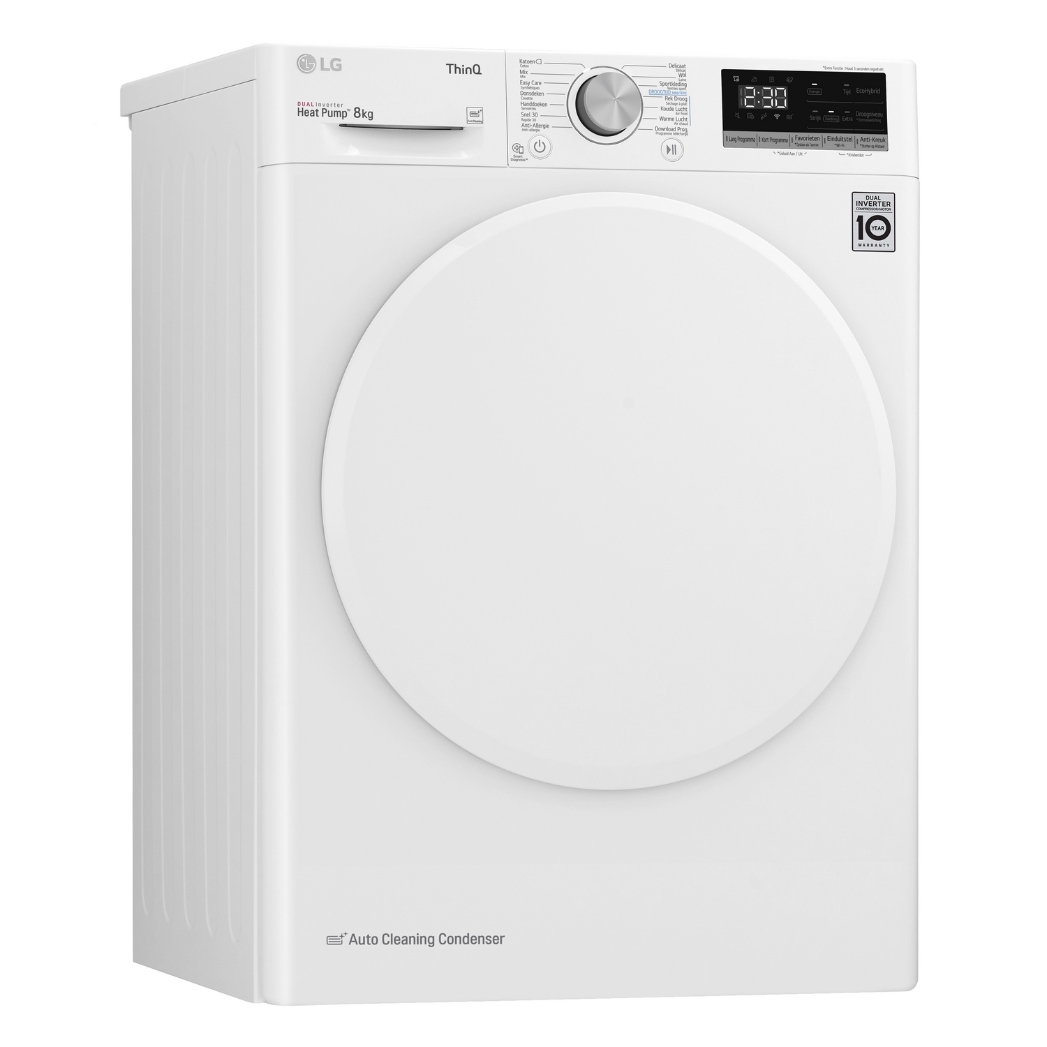 LG RH80V5AV0N | Warmtepompdroger - 8 kg - 64 dB - Energielabel D ...
