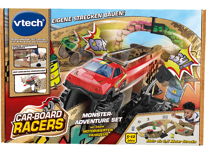 VTECH Car-Board Racers | Monster-Adventure Set Rennbahn, Mehrfarbig ...