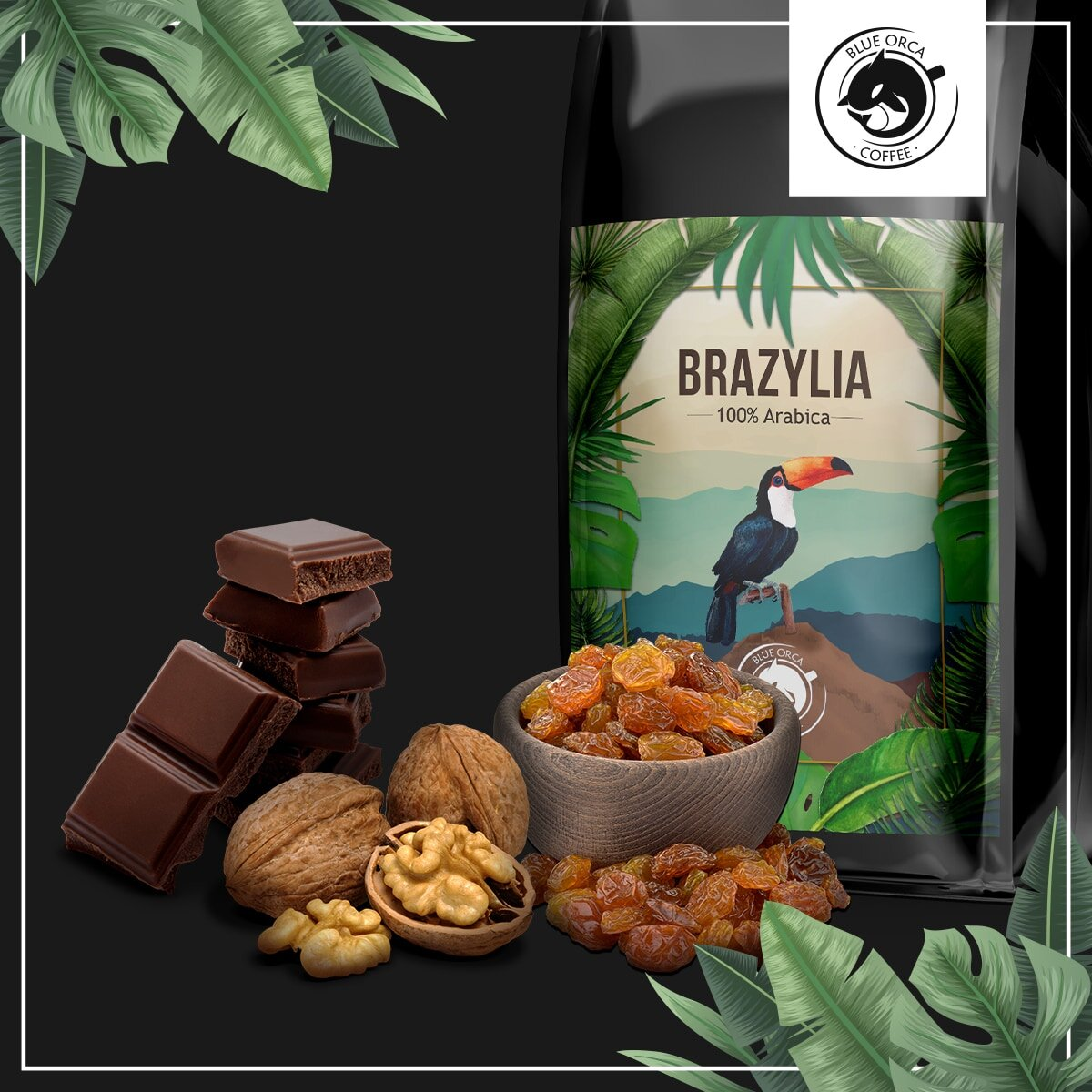 Kawa ziarnista BLUE ORCA 218678 Brazil 1kg | MediaMarkt