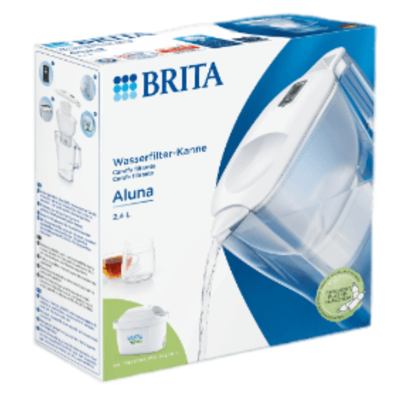 BRITA Waterfilterkan Aluna Cool White | MediaMarkt