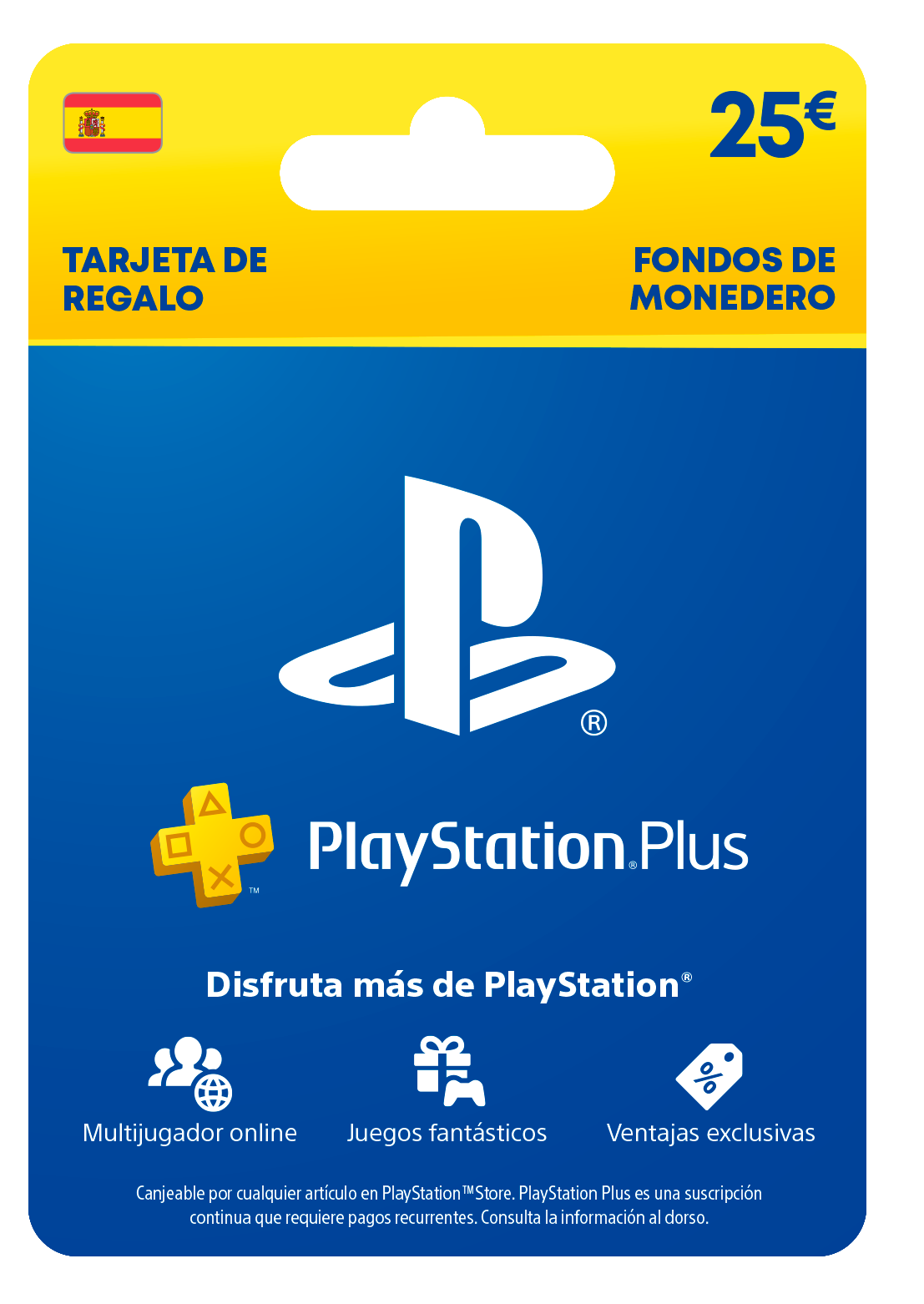 Tarjeta regalo de PlayStation 25€ | Sony Playstation Live Card Plus ...