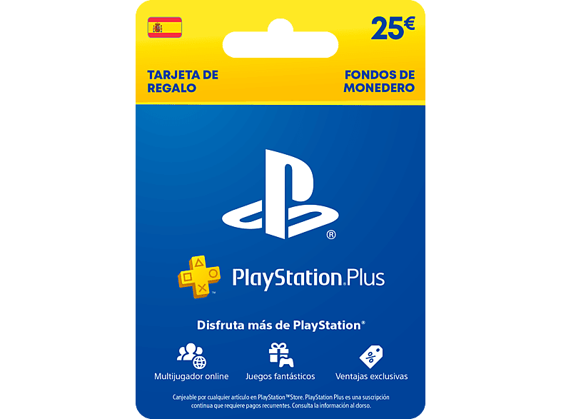 Tarjeta regalo de PlayStation 25€ | Sony Playstation Live Card Plus, PS4 y PS5