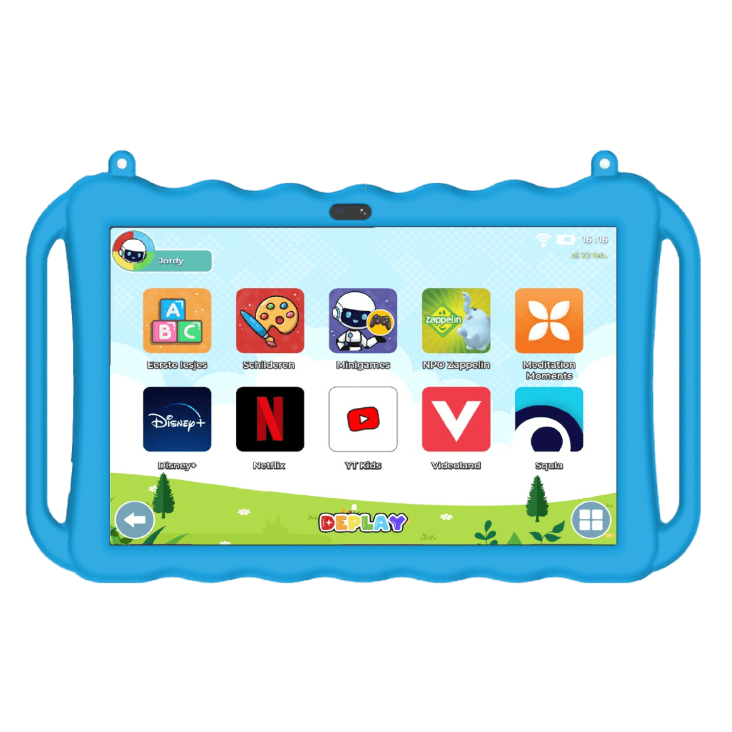 DEPLAY Kids Tablet PRO | 10 inch - 128 GB - Blauw - Wifi + 4G (LTE ...