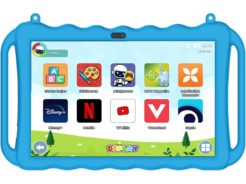 DEPLAY Kids Tablet PRO | 10 inch - 128 GB - Blauw - Wifi + 4G (LTE ...