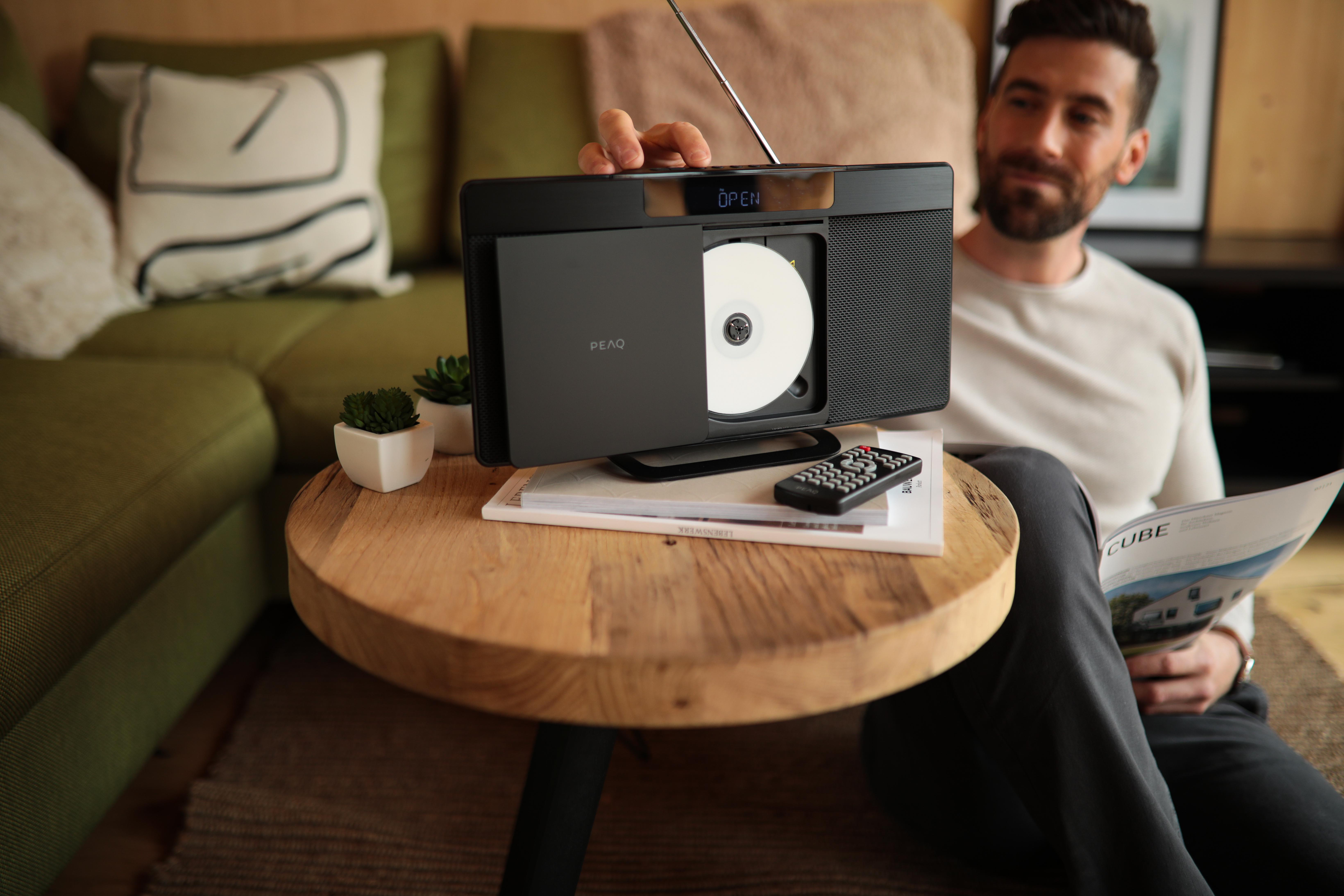 PMS 220 SLIM Micro Hifi System mit DAB+/FM Tuner (Schwarz)| MediaMarkt